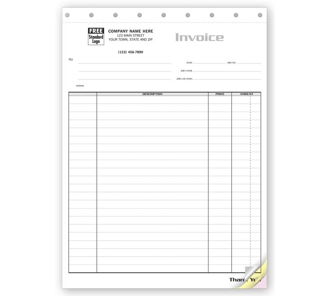 Contractor Invoice - Itemized Invoice for Large Jobs - 209 by Deluxe ...