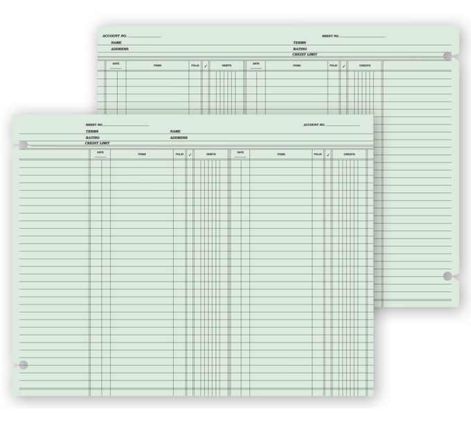 Business Forms - Double Entry Ledger Sheets - 21119 by Deluxe | Deluxe.com