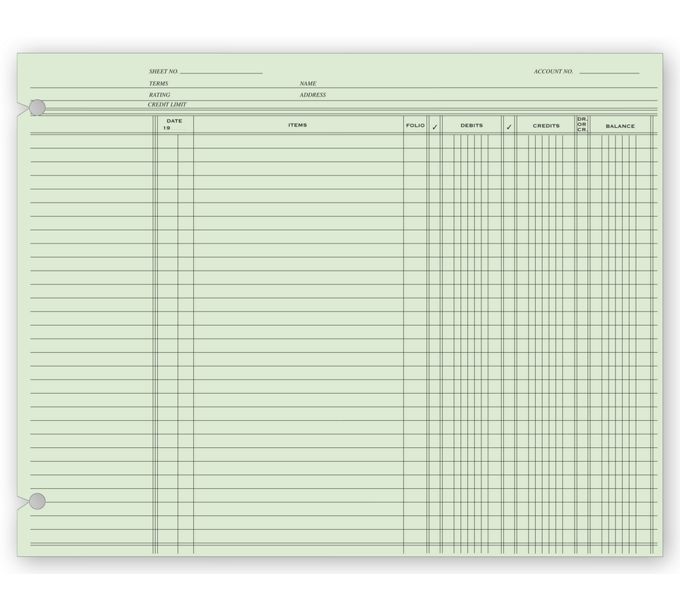 Bookkeeping Ledger Forms Column Ledger Book Accounting Ledger Book For