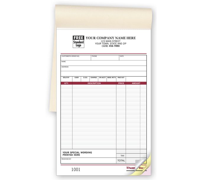 Sales Books - Large Image | 2541 | Deluxe | Deluxe.com