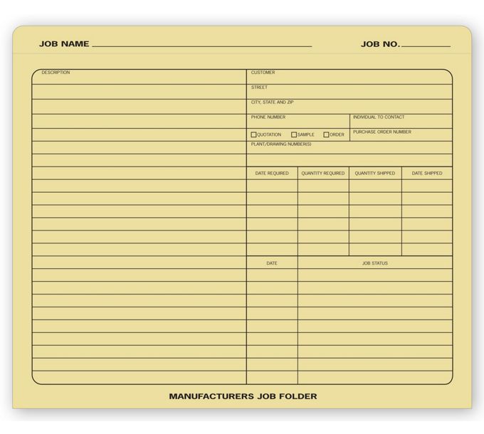 Job Folders - Manufacturers Job Folder - 280 by Deluxe | Deluxe.com