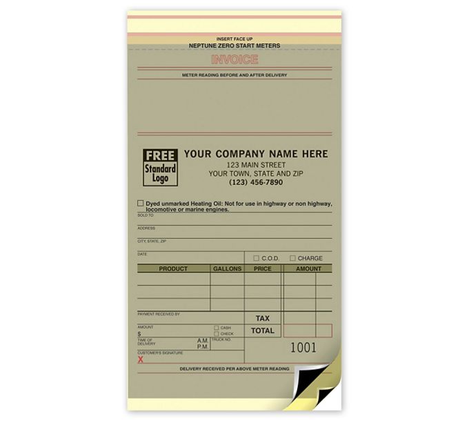 Business Forms - Neptune Fuel Meter Tickets with Carbons - 28 by Deluxe ...