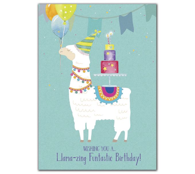 Llama-zing Day Birthday Cards - Deluxe | Deluxe.com
