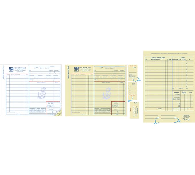 Business Forms - Classic Marine Service Orders - 319 by Deluxe