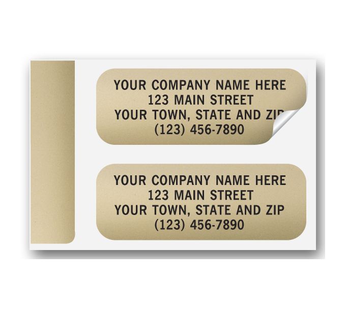 Business Labels - Gold Foil Paper Labels - 335 by Deluxe | Deluxe.com