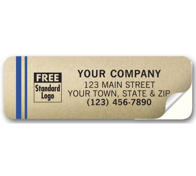 Business Labels - Gold Poly Film Tuff Shield Weatherproof Labels - 368 ...