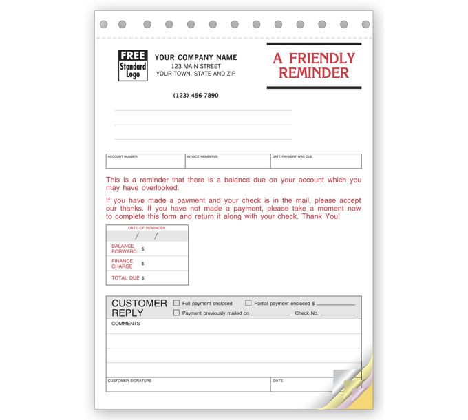 Business Forms - One-Write Collection Systems - 4504 by Deluxe | Deluxe.com