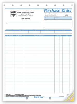 Business Forms - Large Multi-Color Purchase Orders - 4586 by Deluxe