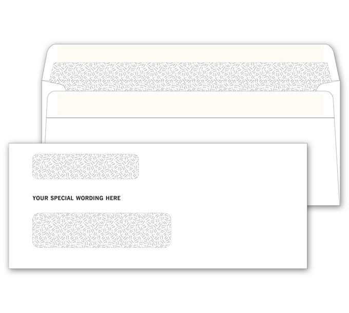 5029 2-Window Confidential Envelopes Self Seal 8-5/8 x 3-5/8