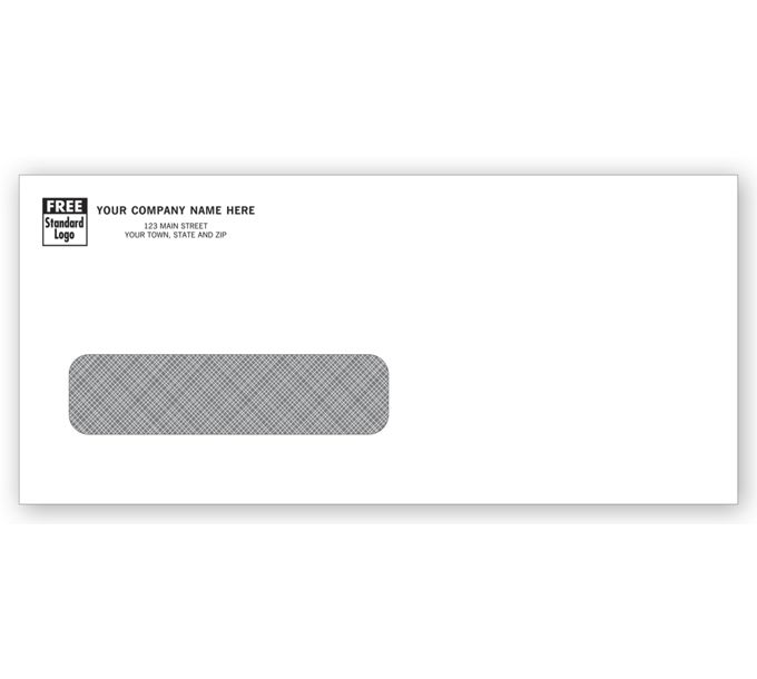 Business Envelopes - Custom Printed Single Window Confidential Envelope ...