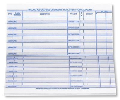Checkbook Registers - Personal Size Check Register - 51177N by Deluxe