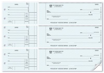 3-on-a-Page Counter Signature Business Check - by Deluxe