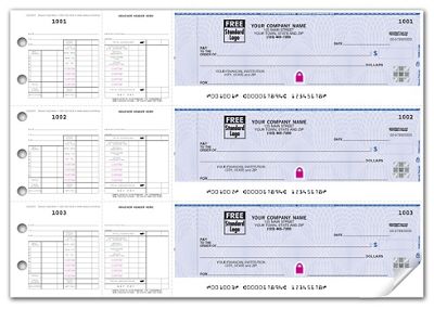 High Security 3-On-A-Page Salary Payroll Check | Deluxe