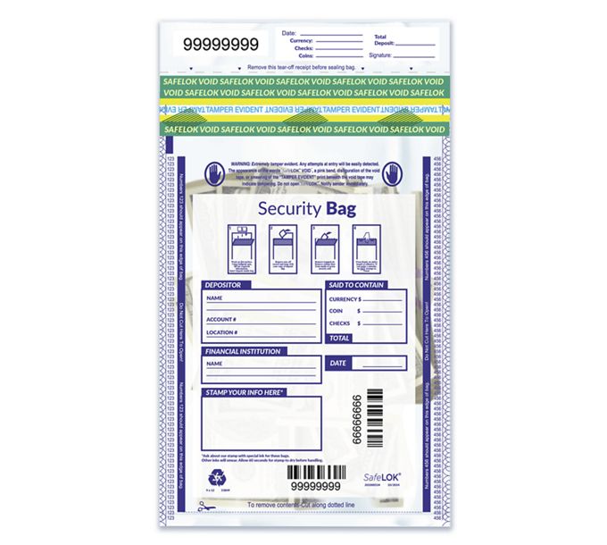 Order Clear Single Pocket Deposit Bags, 9 x 12" \ Deluxe.com