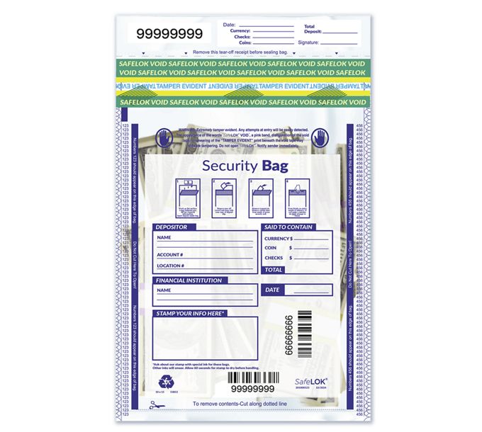 Order Clear Single Pocket Deposit Bags, 10 x 15" | Deluxe.com