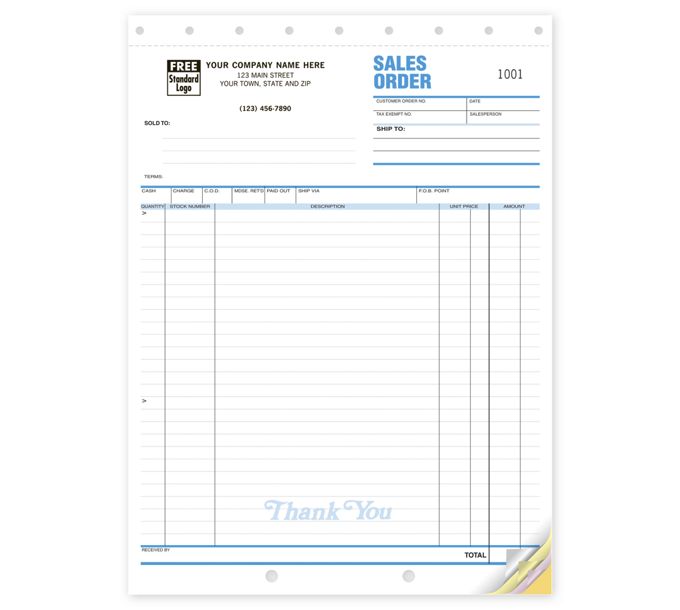 Sales Orders - Classic Large Sales Orders - 53 by Deluxe | Deluxe.com