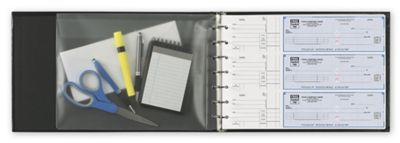 Check Binders - Vinyl Flap Closure Pocket Organizer for 7 Ring Binders ...