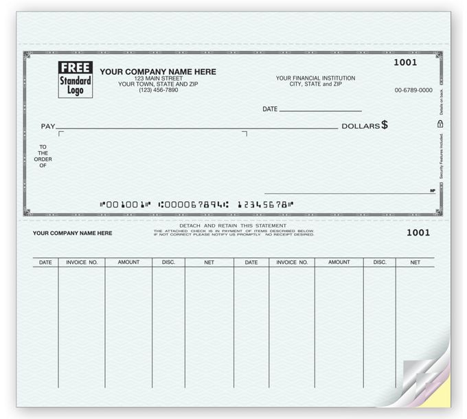 Business Checks - Voucher Window Check - 55203N by Deluxe | Deluxe.com