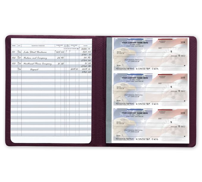 Checkbook Registers - Secretary Deskbook Check Register - 56202N by Deluxe