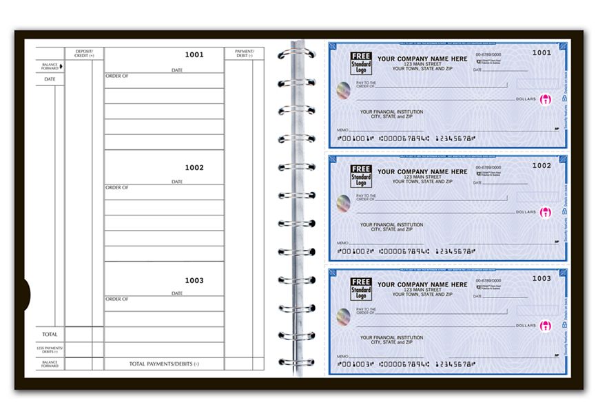 Product High Security 3/Page Compact Checks, Newport, EZShield56400HZ