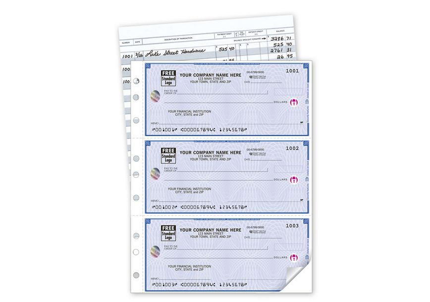 Product High Security 3/Page Compact Checks, Duplicates, EZShield56500HZ