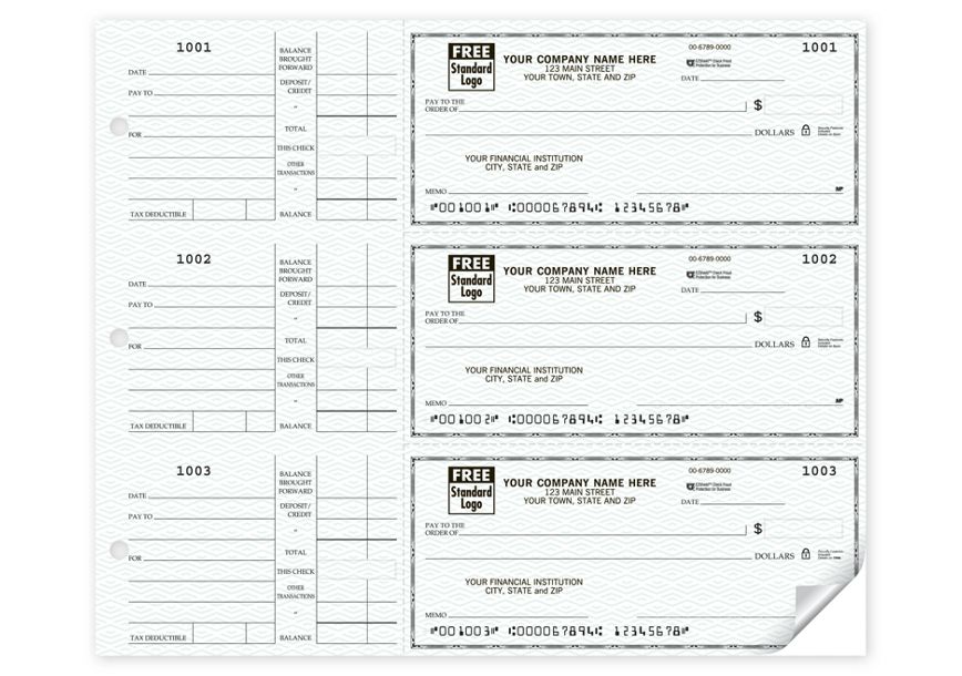 Product Compact Checks with Side-Tear Vouchers w/CFP, 3-On-A-Page56600Z