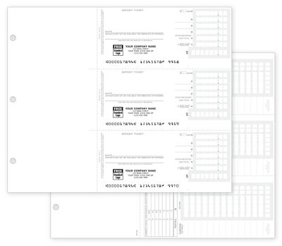 3-On-A-Page Deposit Tickets for Home Acct Deskbook | Deluxe