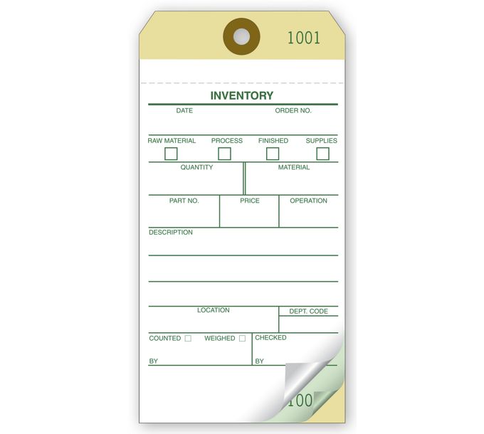 Inventory Tags - Self-Adhesive Inventory Tags - 570PS by Deluxe ...