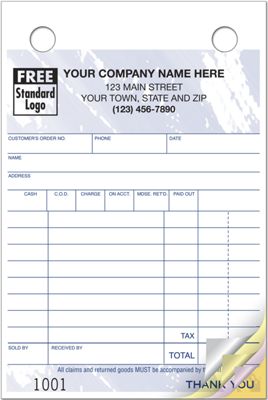 Color 4 x 6 Small Register Forms - Custom Printed by Deluxe