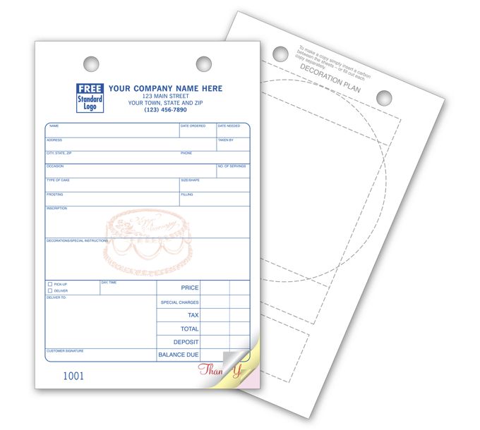 Business Forms - Large Classic Bakery Register Forms - 616 by Deluxe ...
