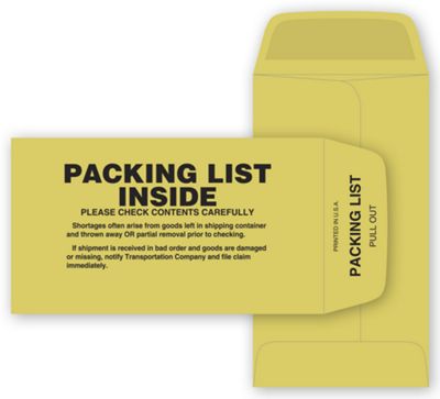 Packing List Envelope | Deluxe Custom Business Products