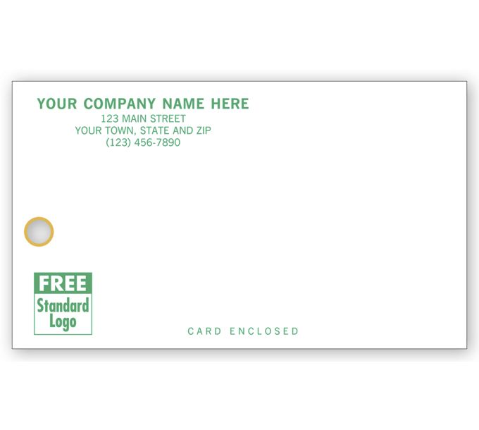 Business Envelopes - Custom Printed Florist Envelope With Eyelet - 761 ...