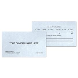 Custom Business & Medical Appointment Reminder Cards