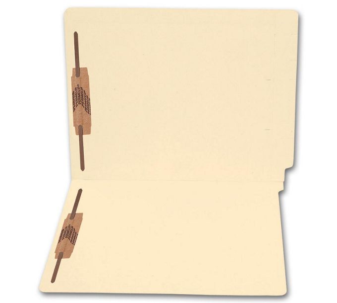 Business Folders - 18 pt Two Fastener End Tab Full Cut Manila Folder ...
