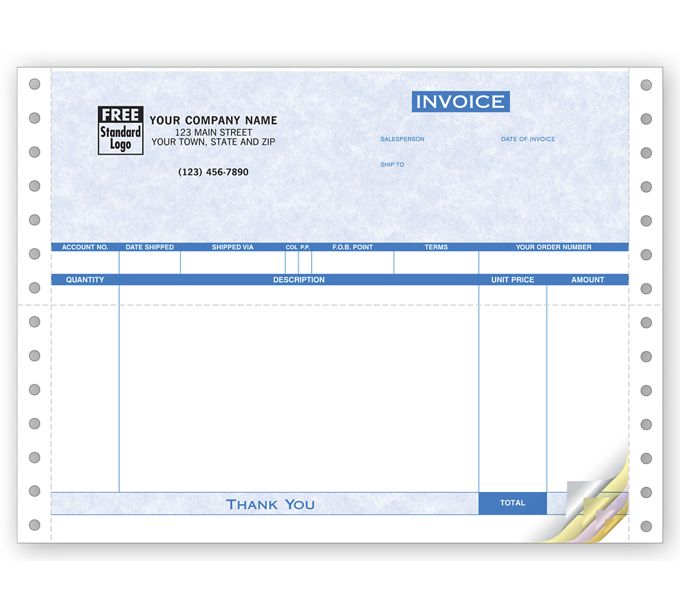 Continuous Invoices: Parchment | DFS | Deluxe.com