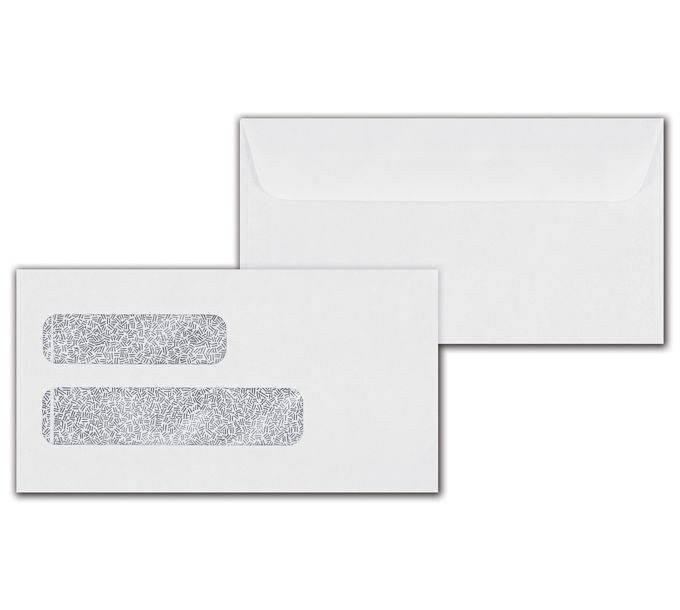 Business Envelopes - Double Window Confidential Envelope | Deluxe.com