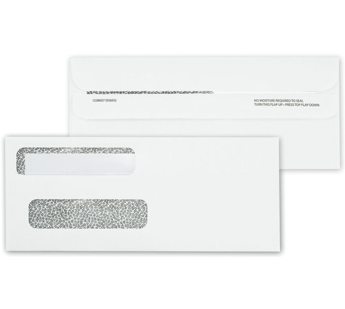 Confidential Envelope: Double Windowed Self-Seal - ShopDeluxe | Deluxe.com