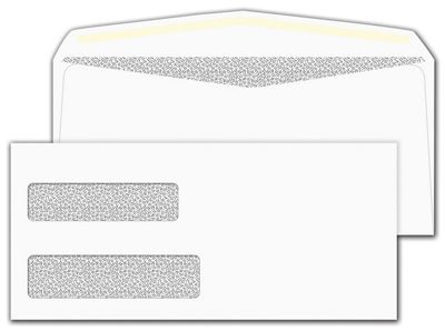 Business Envelopes - Double Window Confidential Envelope - 9308C by Deluxe