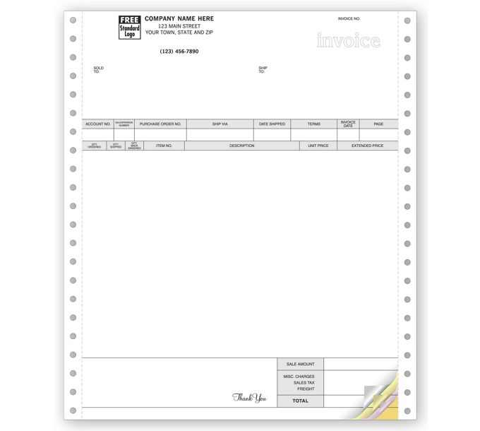 Business Invoices - Classic Continuous Invoices - 9318 by Deluxe ...