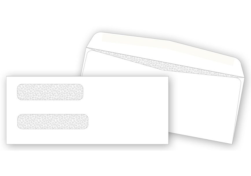 9379 Envelopes | Double Window Confidential Envelopes