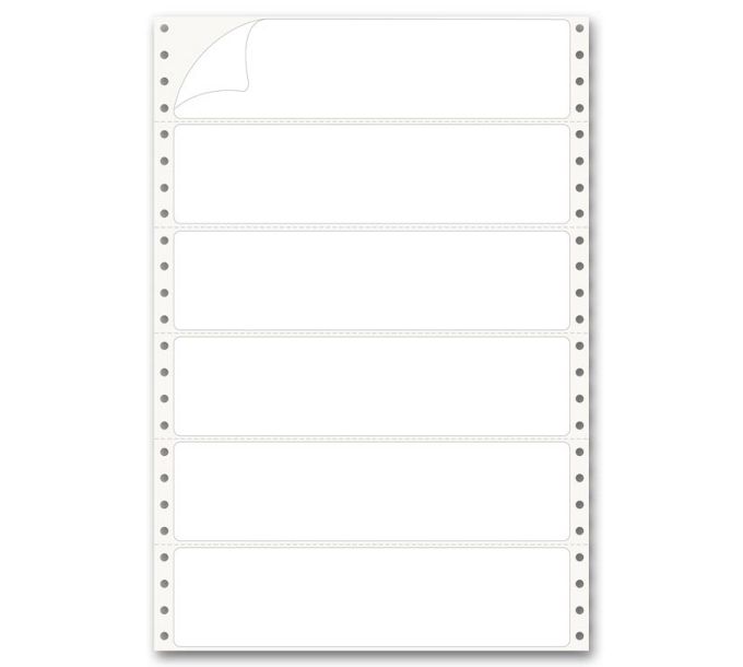 Business Labels - 2" Pinfed Typing Strip Labels - 9521 by Deluxe ...