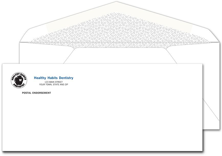 Business Envelopes - Custom Printed #9 White Envelope - 9RCC