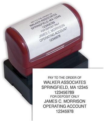 Endorsement Stamp - Pre-Inked Stamp - D2023 by Deluxe