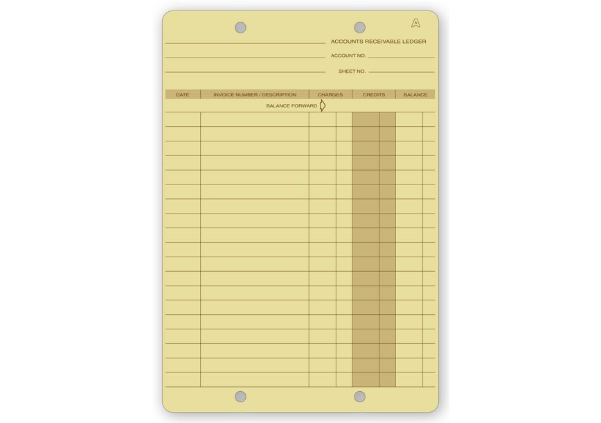 Business Forms - Ledger Cards - D83 by Deluxe