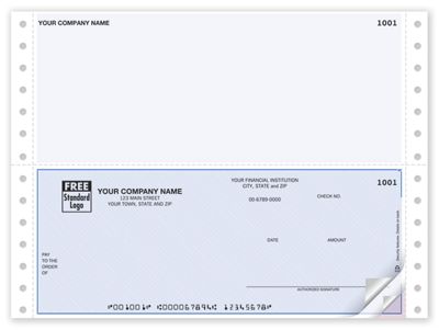Business Checks - Continuous Bottom Multi-Purpose Check - DCB114 by Deluxe