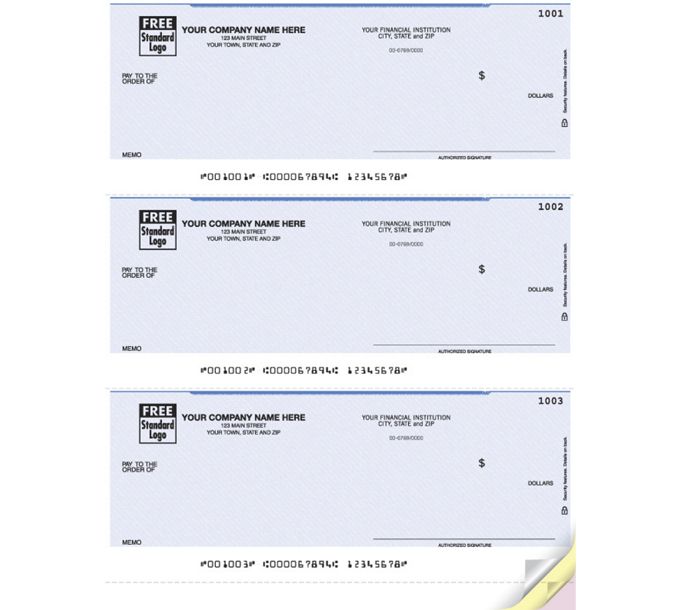 Laser 3-Up Multi-Purpose Check, Unlined (DLA105) | Deluxe.com