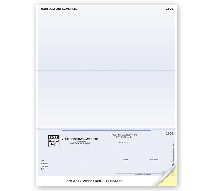 Business Checks - Laser Bottom Multi-Purpose Check - DLB162 by Deluxe ...