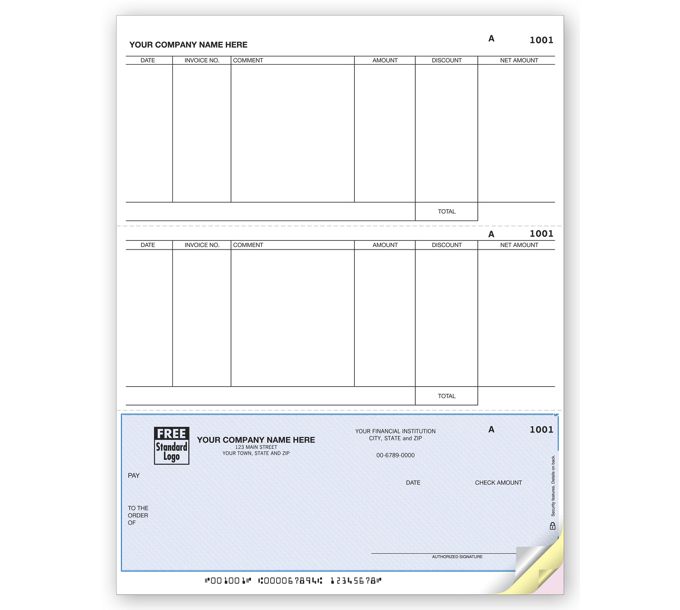 Business Checks - Laser Bottom Accounts Payable Check - DLB215 by ...