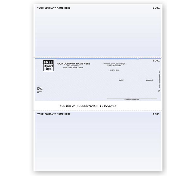 Business Checks - Custom Laser Middle Multi-Purpose Check - DLM120 by ...