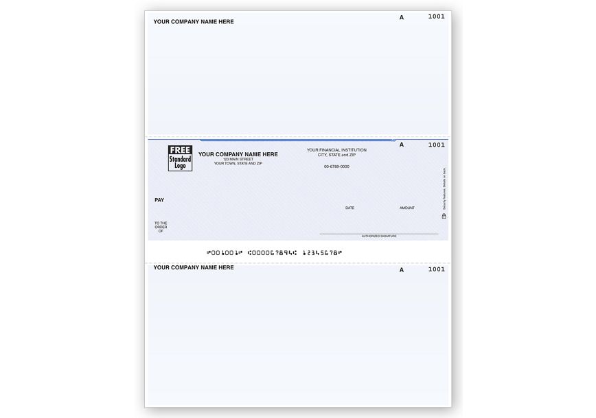Laser Middle Multi-Purpose Business Check - DLM121